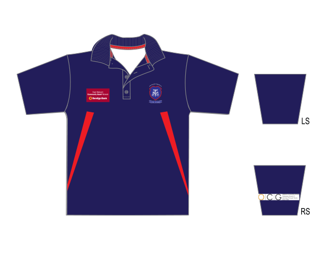 EMTCC Off-field Polo (Navy/Red) - FCW